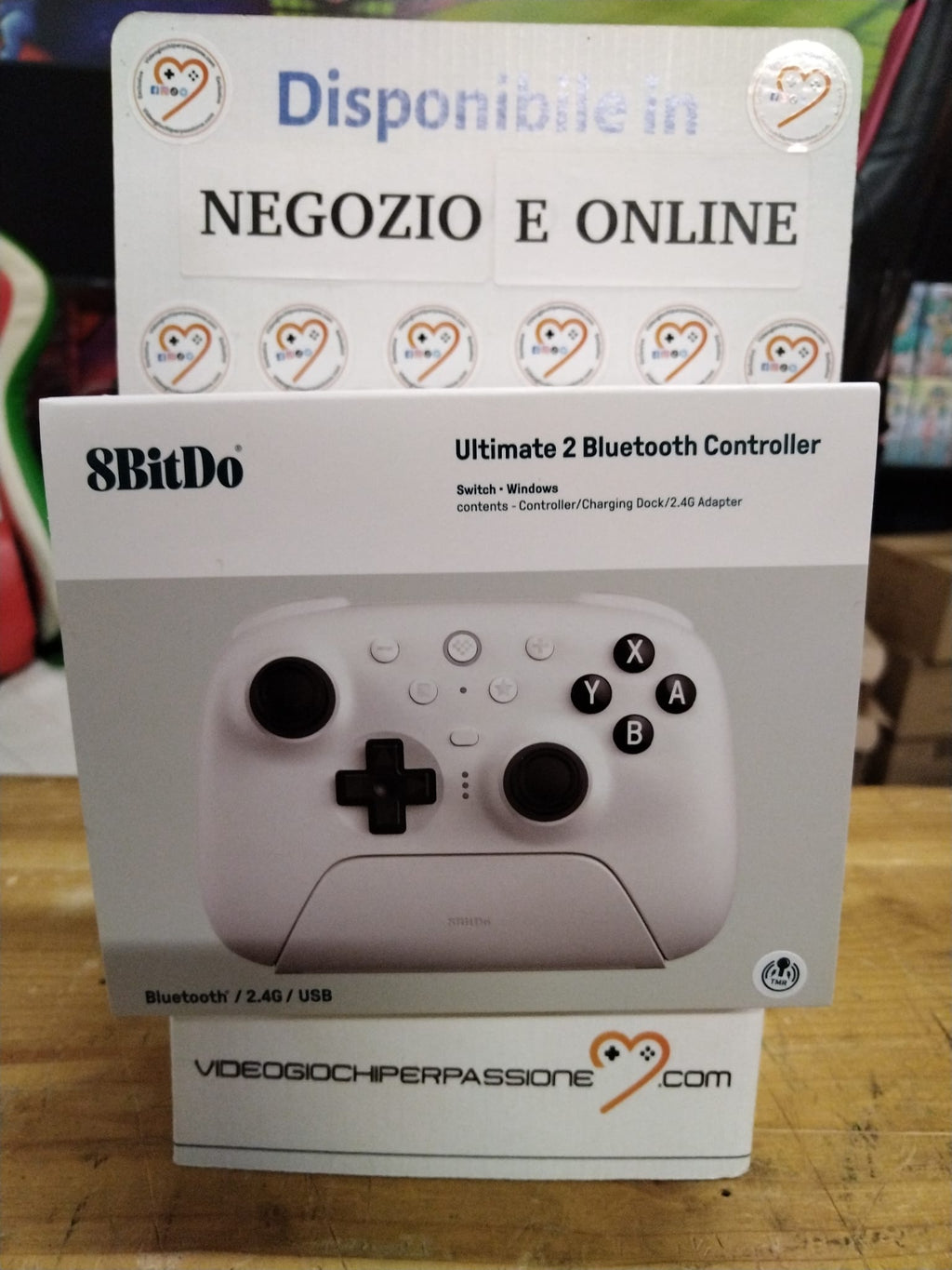 8Bitdo Ultimate 2 Bluetooth Controller Switch/Switch 2 e PC Windows