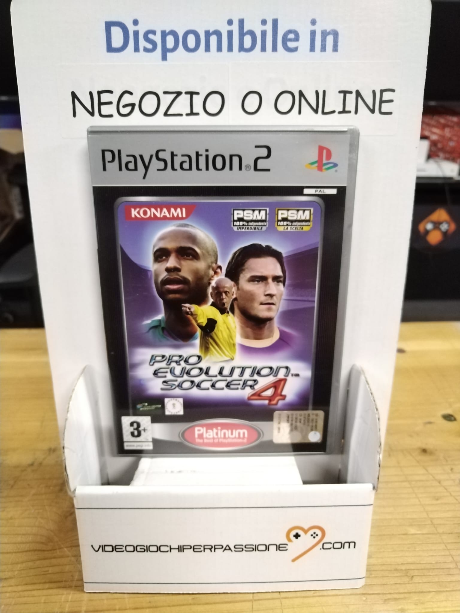 PES 4 PRO EVOLUTION SOCCER 4 PS2 (usato garantito)(versione italiana)