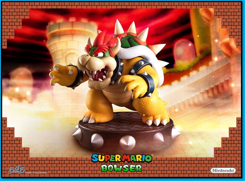 BOWSER FIRST 4 FIGURES - 49 CM