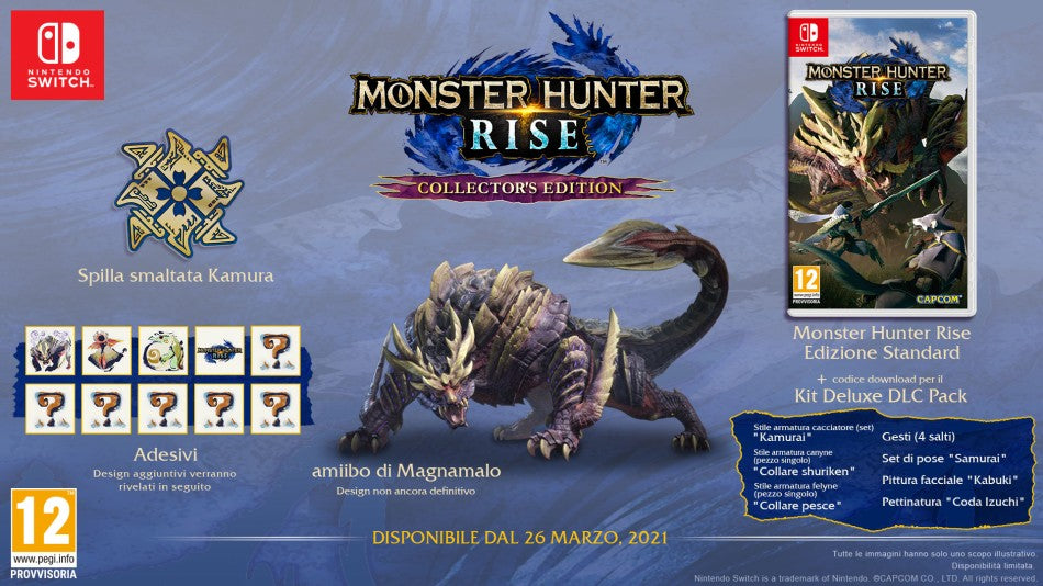 Monster Hunter Rise Collector's Edition Nintendo Switch Edizione Europ